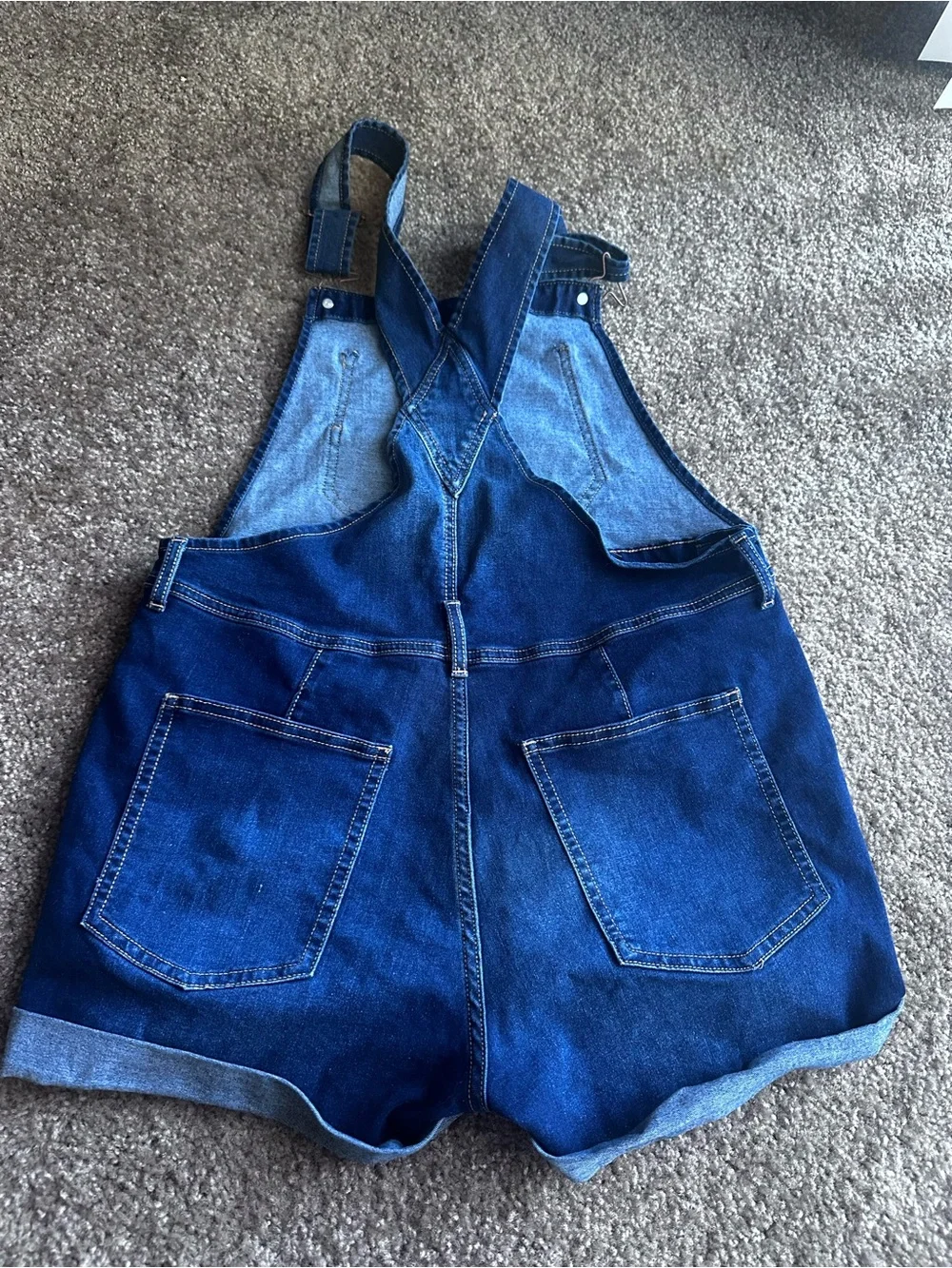 No Boundaries | Shorts | No Boundaries Dark Blue Denim Short Overalls ...
